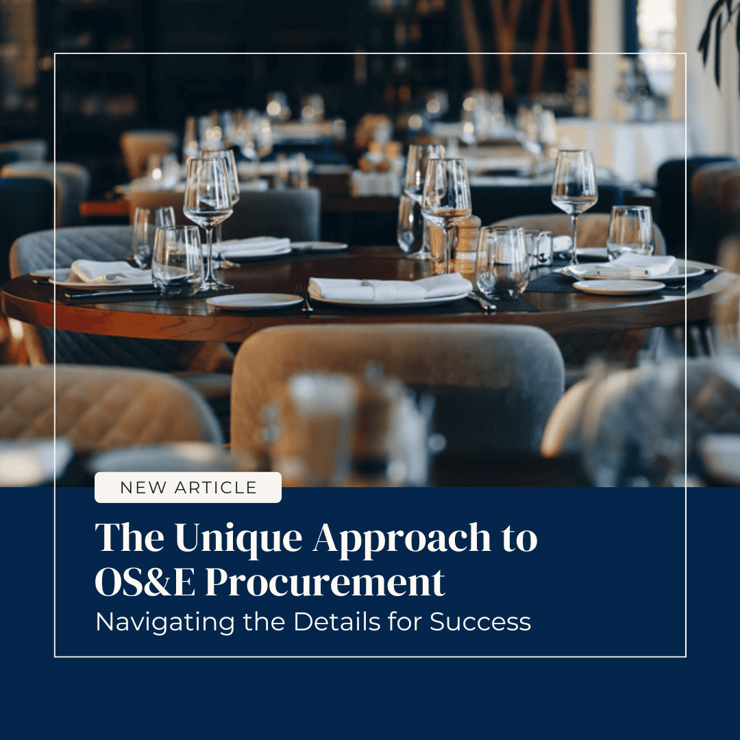 The Unique Approach to OS&E Procurement: Navigating the Details for Success